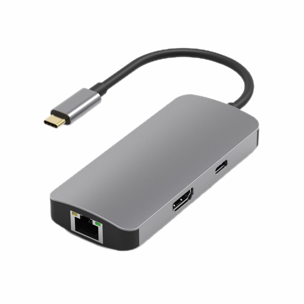 6-in-1 USB C Hub Gigabit USB C to Ethernet Adapter with 4K HDMI, 100W ...