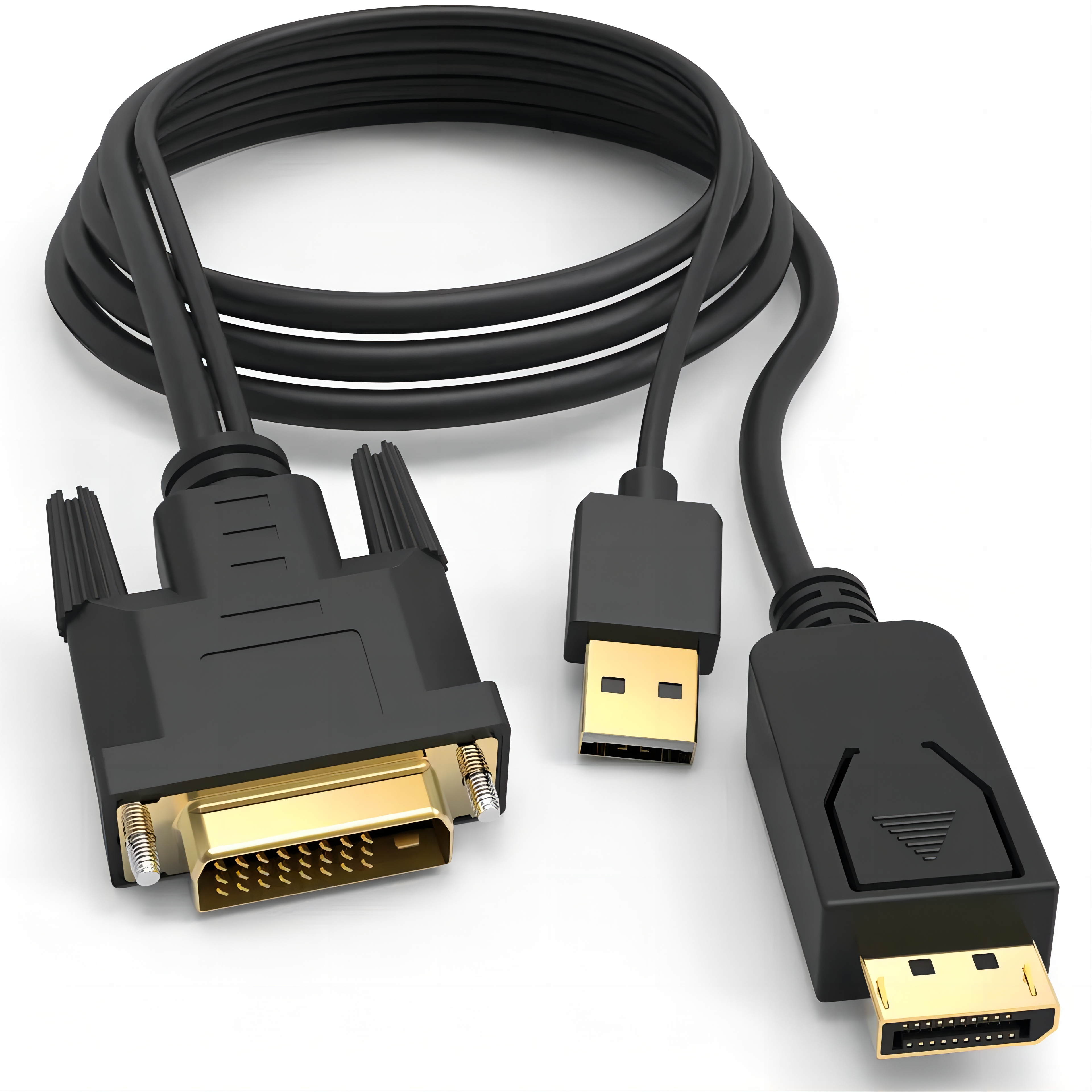 DVI to Displayport Cable DVI-D to DP Male to Male Cable Converter ...